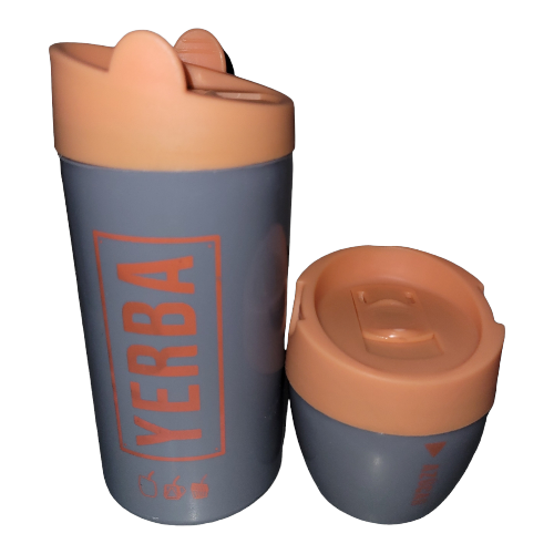 Pack yerbero y azucarero Duo Gris naranjo – Bienvenidos a El Paraguayito